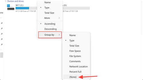 turn off file grouping in windows explorer in windows 11
