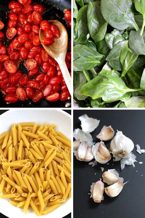 Pasta With Sautéed Cherry Tomatoes And Spinach Green Valley Kitchen