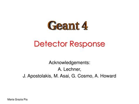 Ppt Detector Response Powerpoint Presentation Free Download Id1713948
