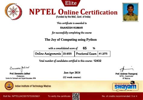 raakesh kumar on linkedin nptel achievement continuouslearning