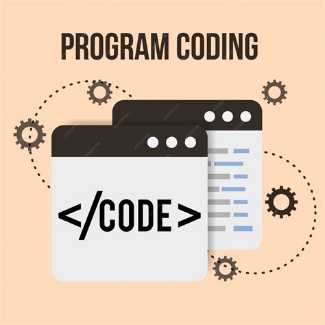 Premium Vector Program Coding Website Process Software Vector