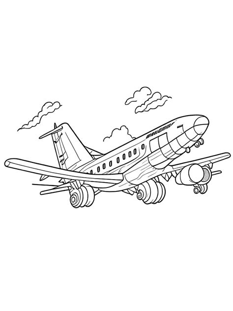 어린이를 위한 비행기 색칠하기 프리미엄 사진