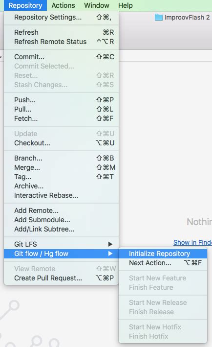 Cant Initialise Git Flow With Sourcetree Stack Overflow