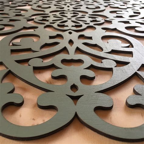 Laser Cut Birch Plywood Wall Panel Openwork Decor Etsy