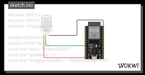 Dht To Cloud Wokwi Esp32 Stm32 Arduino Simulator