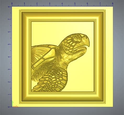 Sea Turtle Stl File For Cnc Router Etsy