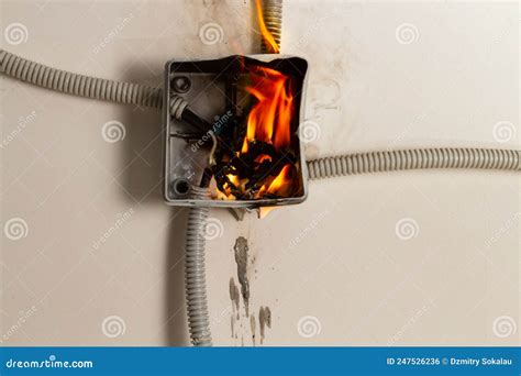 Burning Wires In The Electrical Panel Poor Quality Electrical Wiring