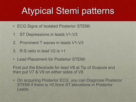 Atypical Stemi Patterns And Stemi Equivalents Pptx