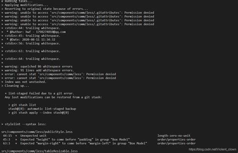 git commit 提交出错，工作区代码被回退到最开始内容 feat提交代码时 提交失败后被git强制回退 csdn博客