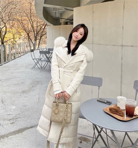 주문폭주 이중 폭스 구스 패딩 캐시 니트 코트 패딩 2color 고퀄리티 초강추 에이블리