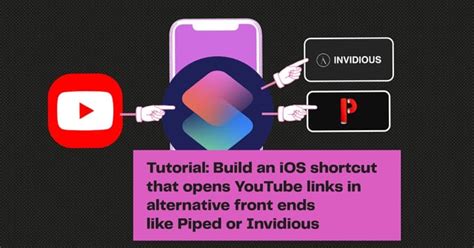 Tutorial Build An Ios Shortcut That Opens Youtube Links In Alternative Youtube Front Ends Like