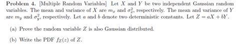 solved problem 4 [multiple random variables] let x and y be