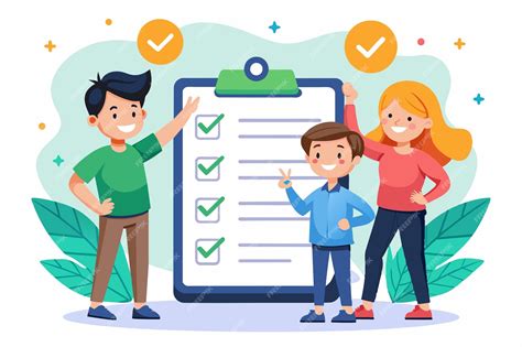 Three Cheerful Characters Review A Customizable Checklist To Track