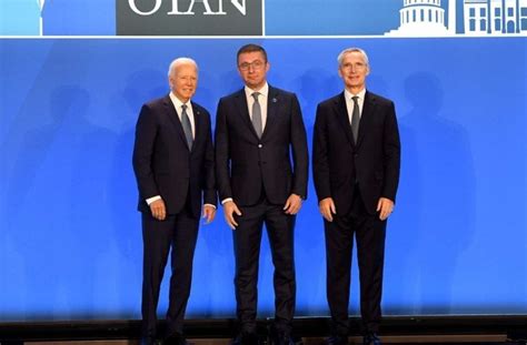 Мицкоски на почетокот на самитот на НАТО со Бајден и Столтенберг „ЗА ДРЖАВНИТЕ ИНТЕРЕСИ“