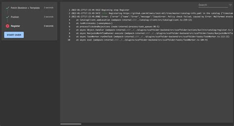 Scaffolder Default Templates Register Step Fails When Description Is Omitted · Issue 9226