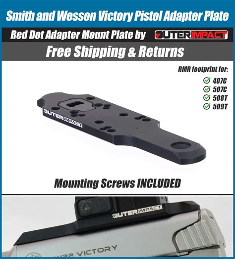 Smith And Wesson Victory Red Dot Adapter Mount Plate Outerimpact Freedom Gorilla Reviews On