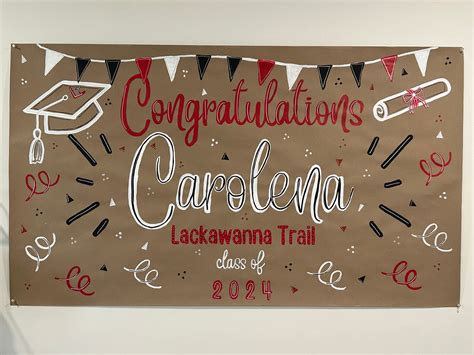 Brown Paper Grad Banner Drawnbyanh On Insta In 2025 Grad Banner
