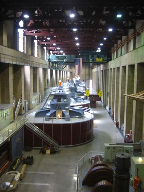 Nevada And Arizona Icon Of Engineering Inside Hoover Dam
