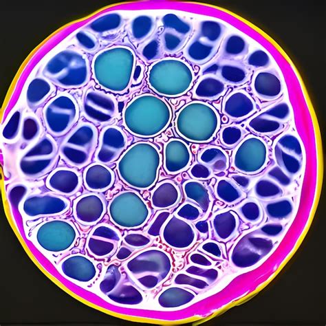 Premium Photo A Microscopic Image Of A Human Cell Showing Its Intricate