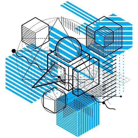 Premium Vector Isometric Abstract Background With Linear Dimensional Shapes Vector 3d Mesh