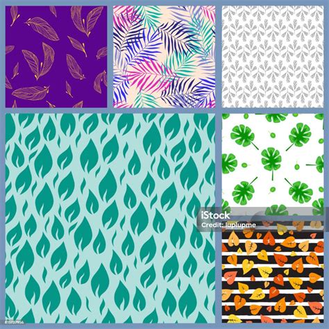 원활한 패턴 나뭇잎 벡터 일러스트 레이 션 자연 디자인 꽃 여름 식물 섬유 0명에 대한 스톡 벡터 아트 및 기타 이미지 0명 가을 고풍스런 Istock