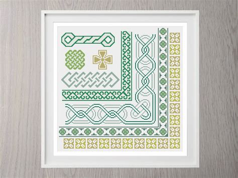 Cross Stitch Borders Pattern Celtic Border Celtic Knots Instant