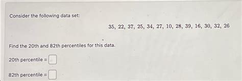 Solved Consider The Following Data