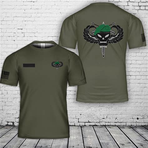 Custom Name Us Army Special Forces T Shirt 3d Merch Gears