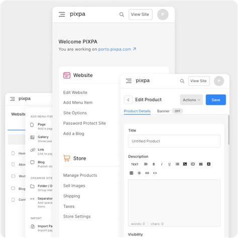 Pixpa Product Updates