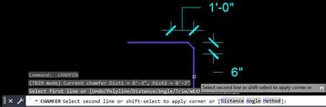 autocad chamfer command