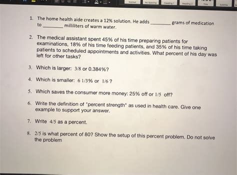Solved F Normal No Spacing Heading Heading Title Chegg