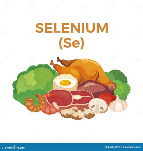 Sources Of Selenium Mineral Egg Shrimp Mushroom Cheese Peas