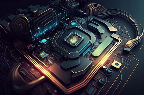 Premium Ai Image Technology Background Digital Graphic Design