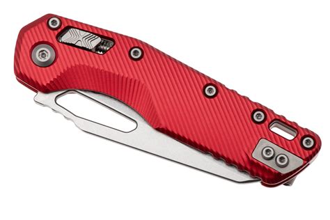 Microtech Msi Standard Issue 210 11flrd Stonewashed M390mk Fluted Red Aluminum Partially