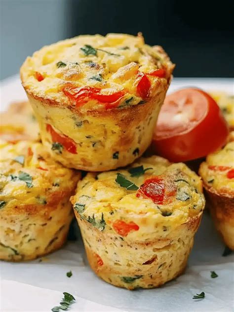 Irresistible Healthy Vegetable Omelette Muffins Recipe