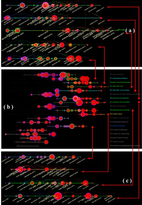 A Timeline Visualization Of The 17 Cluster Reference Co Cited Network