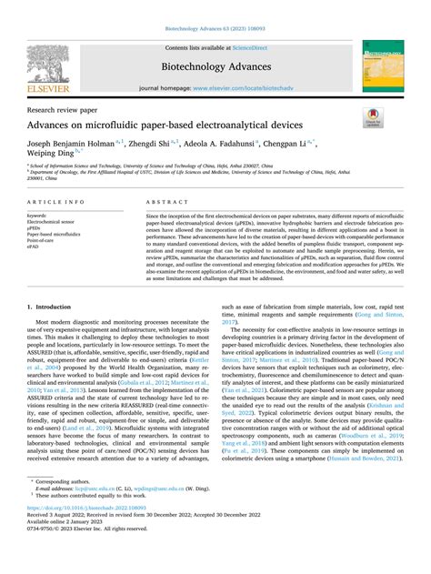 Pdf Advances On Microfluidic Paper Based Electroanalytical Devices