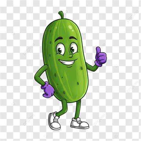 엄지 손가락을 가진 만화 오이 만화 오이 오이 캐릭터 행복한 오이 Png 일러스트 및 이미지 에 대한 무료 다운로드 Pngtree