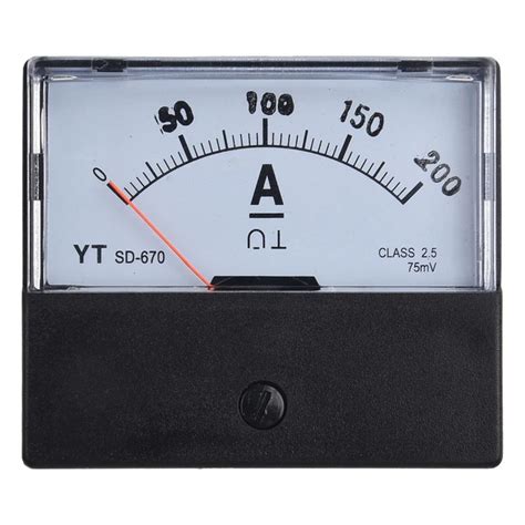 Dh 670 Analog Ampere Meter Gauge And Shunt Panel For Safe Power