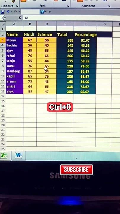 Column Hide And Unhide Excel Exceltricks Exceltips Exceltutorial Tricks Trending Shorts