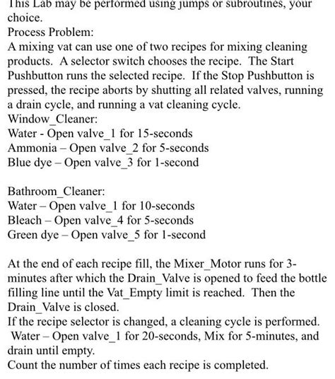 this lab may be performed using jumps or subroutines
