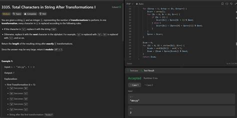 3335 Total Characters In String After Transformations I Dev Community