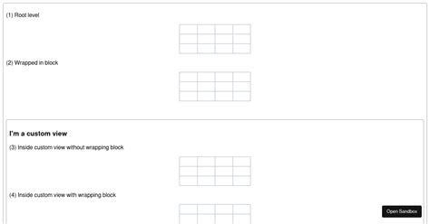 prosemirror tables custom node codesandbox