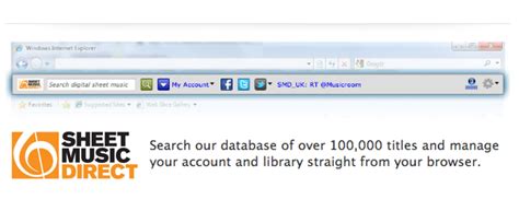 Sheet Music Direct Release Internet Browser Toolbar To Find The Sheet