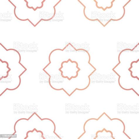 화이트 원활 패턴 배경에 로즈 골드 그라데이션벡터 기하학적 모란 0명에 대한 스톡 벡터 아트 및 기타 이미지 0명 고풍스런