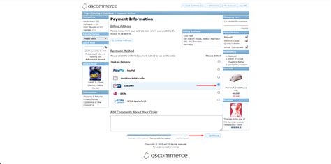 Testing New Paypal Module Latest Api 20 On Front End For Oscommerce