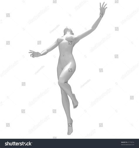 D Render Beautiful Naked Woman Stock Illustration Shutterstock