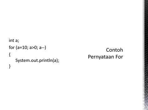 Struktur Kontrol Perulangan Pada Java Ppt
