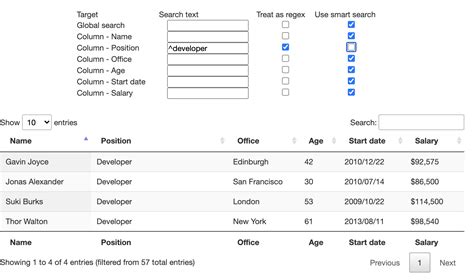Shortest Match First — Datatables Forums