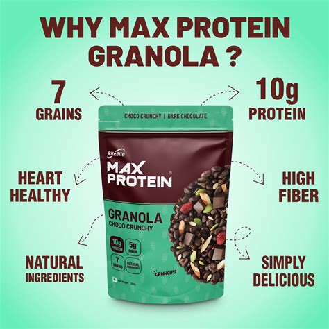 Max Protein Granola - Choco Crunchy - 500g – RiteBite Max Protein